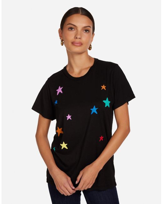Lauren Moshi Wolf Brushed Stars in Black | Lyst