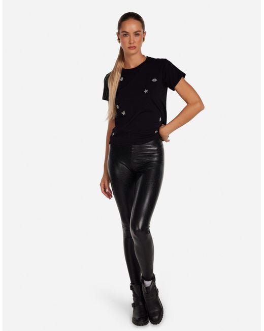 Lauren Moshi Ursula Pearl Hot Fix Elements in Black | Lyst