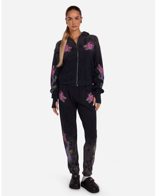 Lauren Moshi Tanzy Vintage Pink Dragon in Blue | Lyst