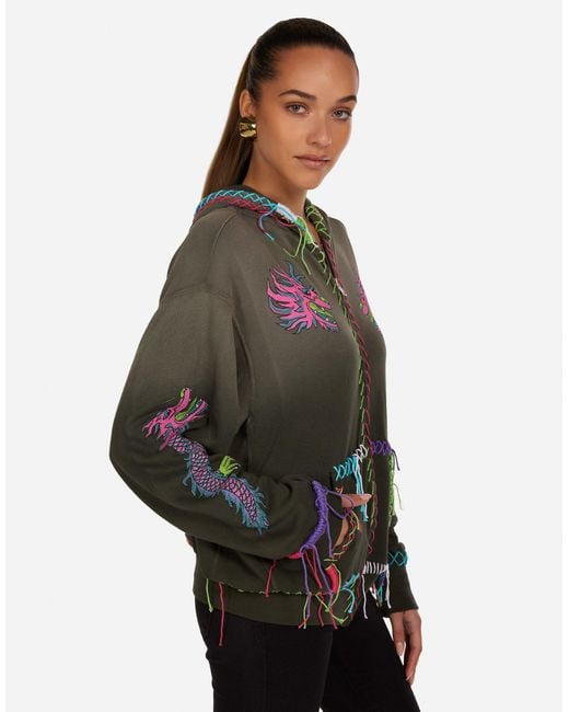 Lauren Moshi Sofie X Vintage Pink Dragon in Black | Lyst