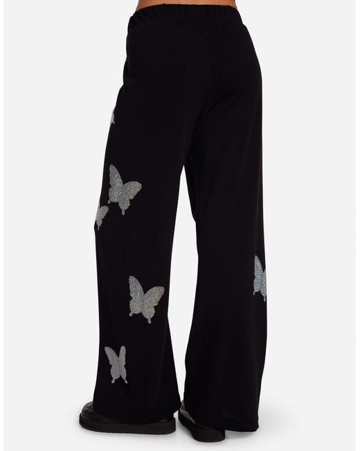 Lauren Moshi Martina Crystal Opal Butterflies in Black | Lyst