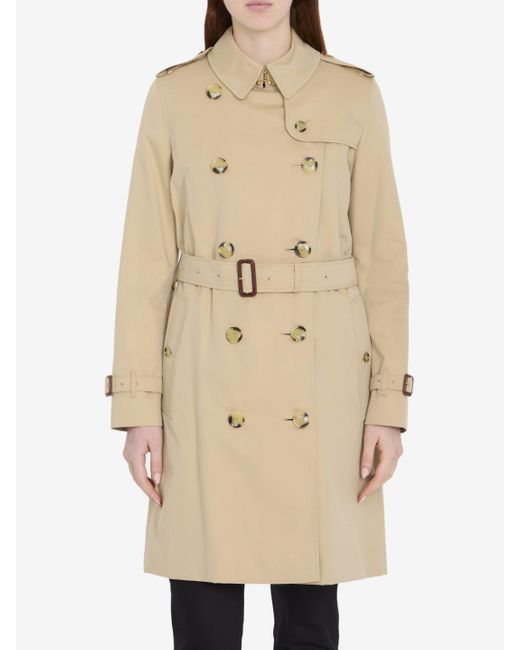 Burberry Kensington Heritage Trench Coat in Natural | Lyst UK