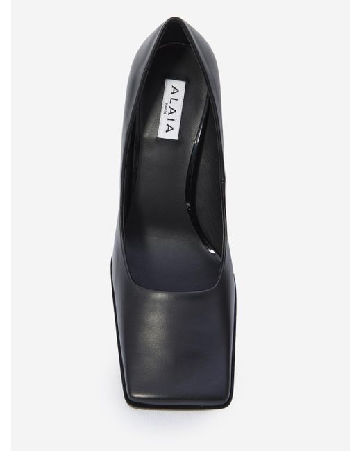 Alaïa Squaretoed Pumps in White | Lyst