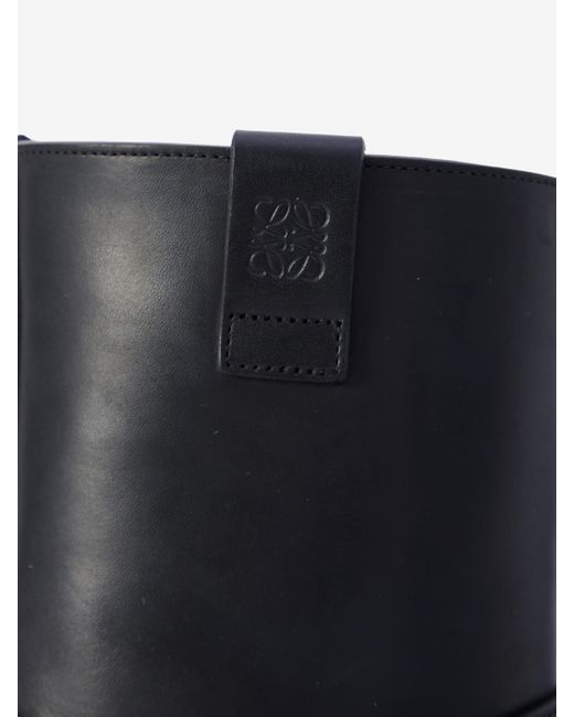 Loewe Campo Biker Boots in Blue | Lyst