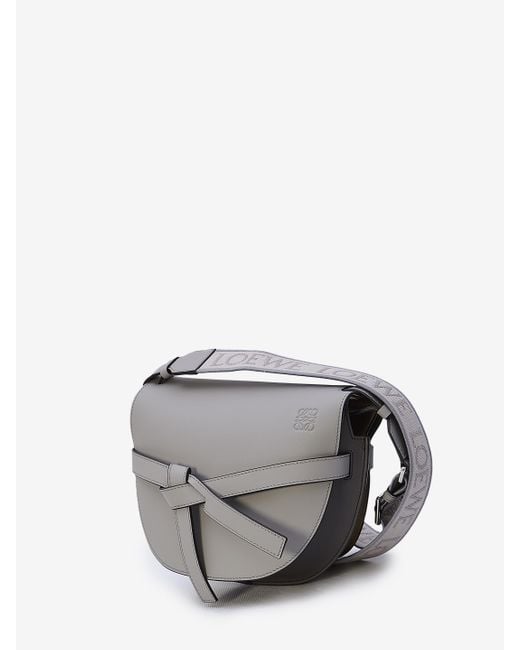 Loewe Small Gate Bag in Gray | Lyst