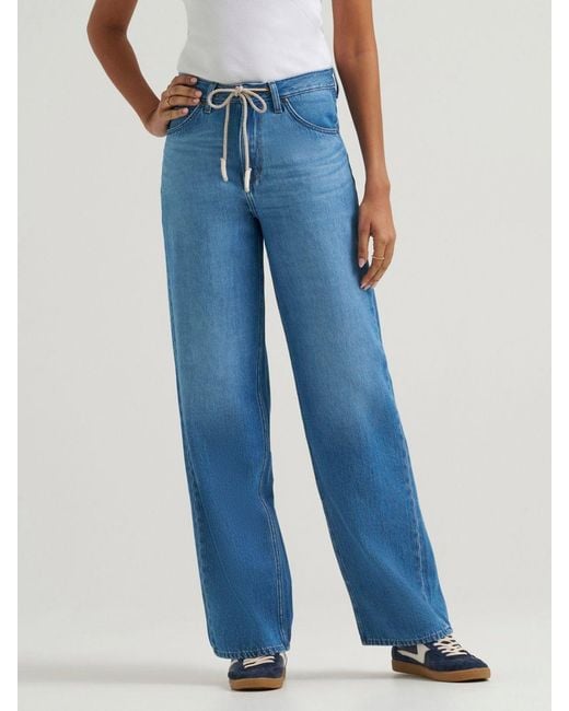 Lee Jeans Legendary Loose Drawstring Trouser Jeans in Blue | Lyst
