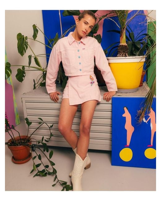 Lee Jeans X Ruohan Wang Skort in Blue | Lyst