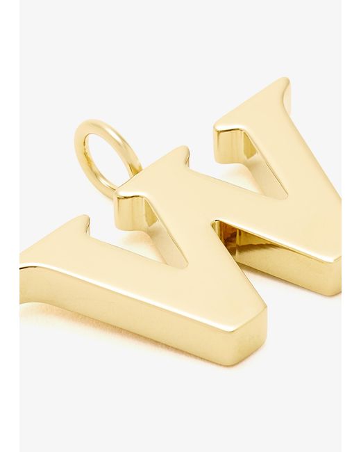 Chloé Alphabet W Charm in White | Lyst