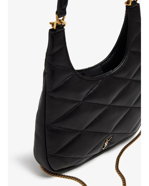 Saint Laurent Sade Mini Hobo Bag in Black | Lyst