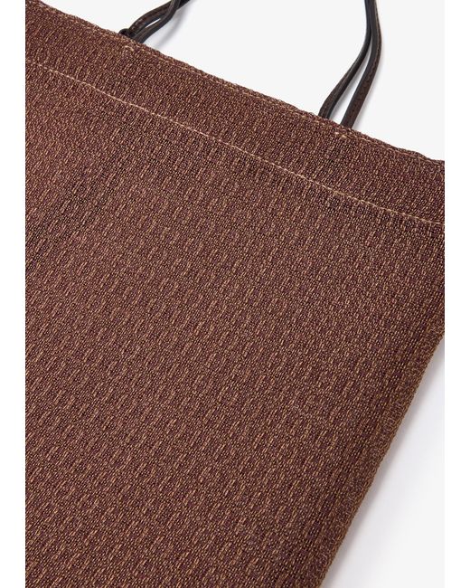 The Row Barn Mini Tote Bag in Brown | Lyst