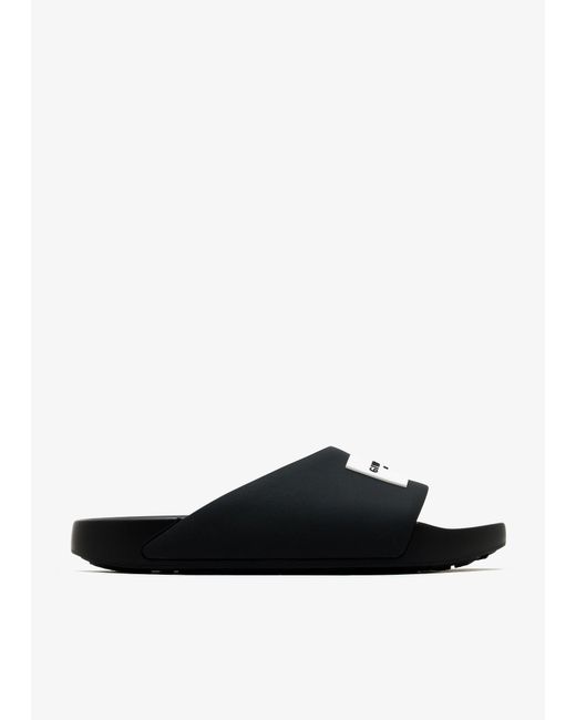 Givenchy Label Slides in White | Lyst