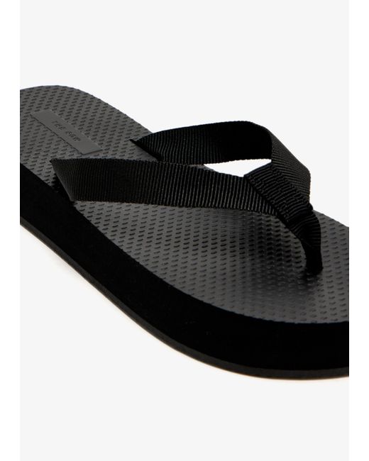 The Row Dune Flatform Flip Flops in Black | Lyst