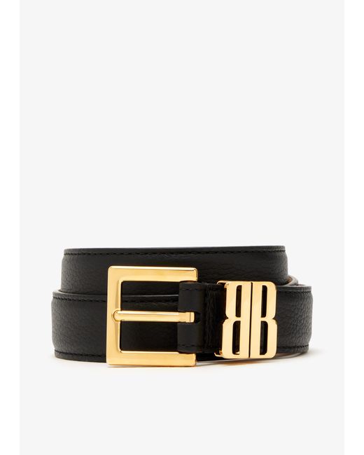 Balenciaga Bb Editor Belt in Black | Lyst