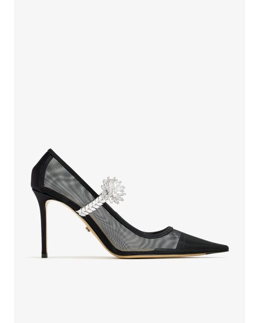 Mach & Mach Lotus Flower Pumps in White | Lyst