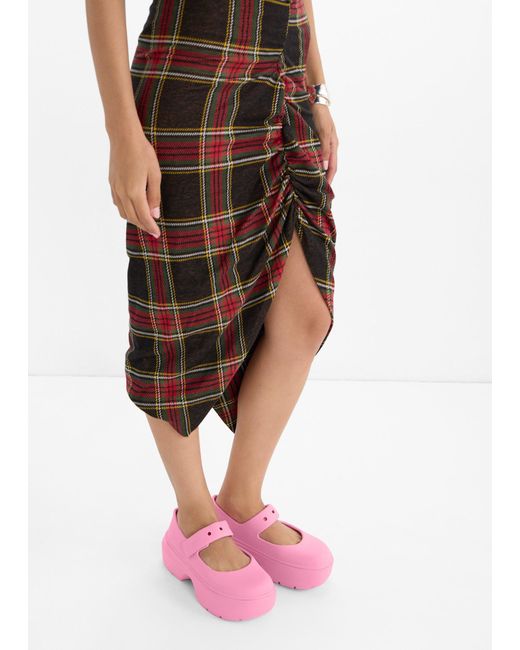 Crocs™ Stomp Mary Jane Shoes in Pink | Lyst