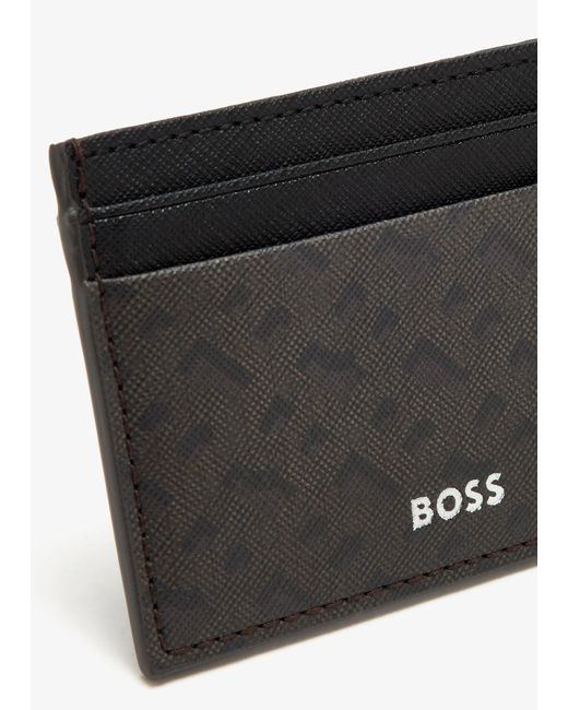 BOSS Monogram Cardholder in Black for Men | Lyst