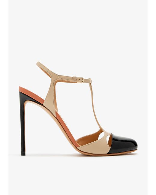 Francesco Russo Two-Tone Pumps in White | Lyst