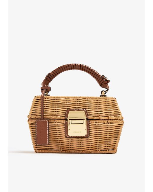 STAUD Wicker Tackle Box Bag in Metallic | Lyst