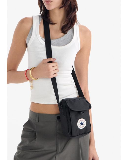 Converse Logo Crossbody 2 Bag in White | Lyst