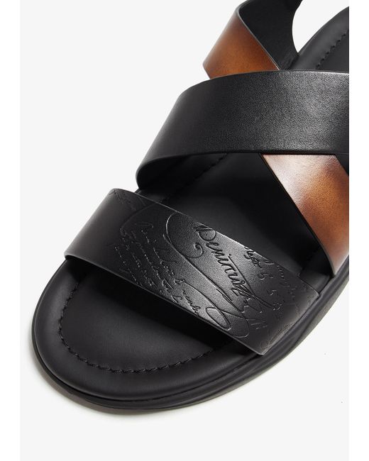 Berluti Shadow Sandals in White for Men | Lyst