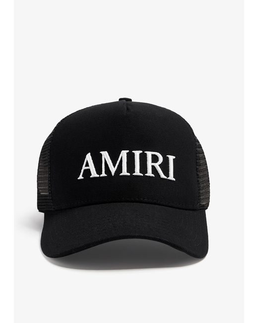 Amiri Core Logo Trucker Cap in Black for Men | Lyst
