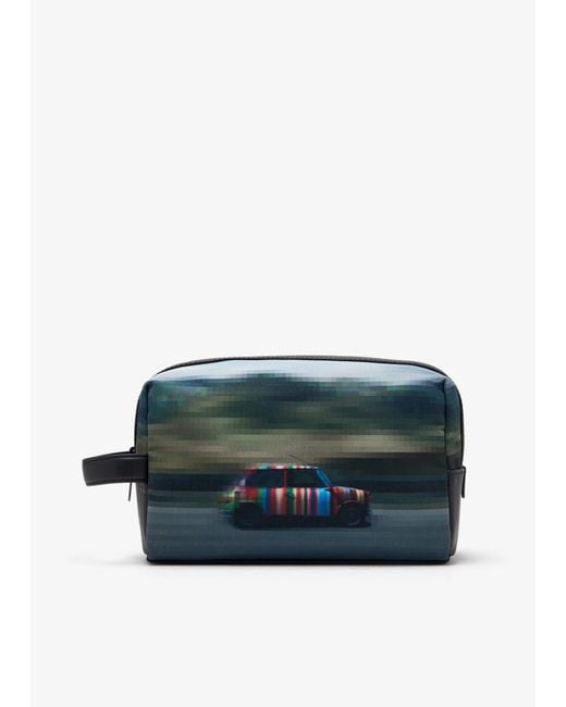 Paul Smith Pixelated Mini Washbag in Green for Men | Lyst