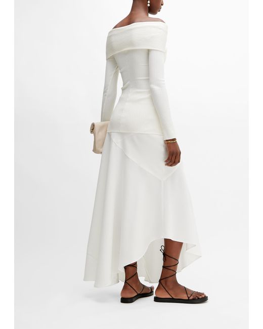 STUDIO AMELIA Emily Flat Sandals in White | Lyst