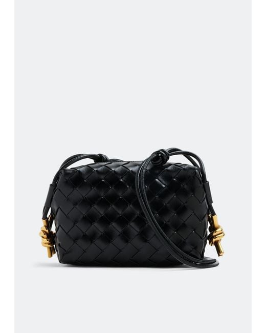 Bottega Veneta Mini Loop Metal Knots Bag in Black | Lyst