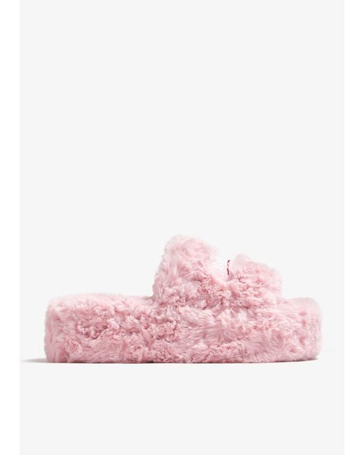 Balenciaga Political Platform Slides in Pink | Lyst