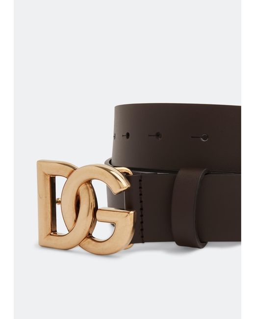Dolce & Gabbana Dg Crossover Logo Belt in White for Men | Lyst