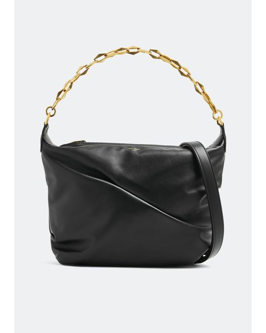 Jimmy Choo Diamond Soft Small Hobo Bag in Black | Lyst