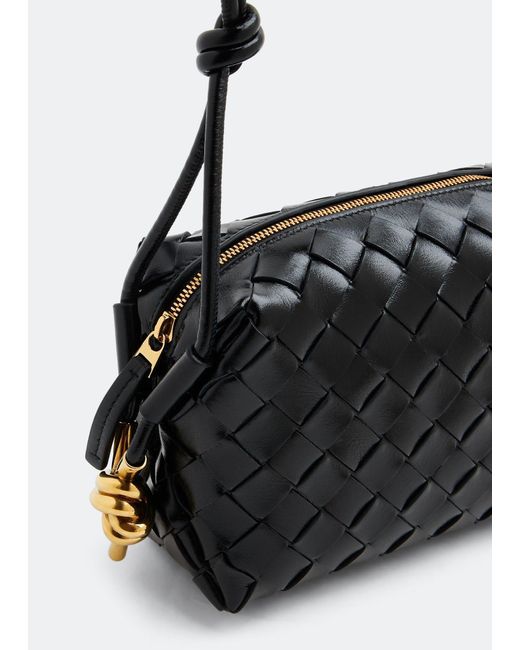 Bottega Veneta Mini Loop Metal Knots Bag in Black | Lyst