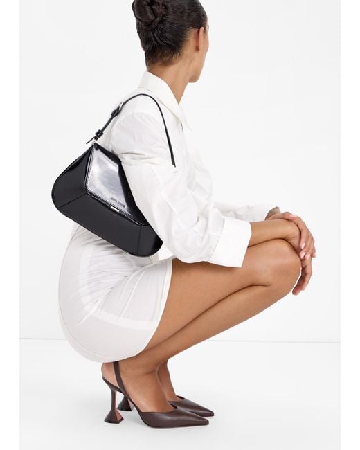 AMINA MUADDI Holli 95 Slingback Pumps in White | Lyst