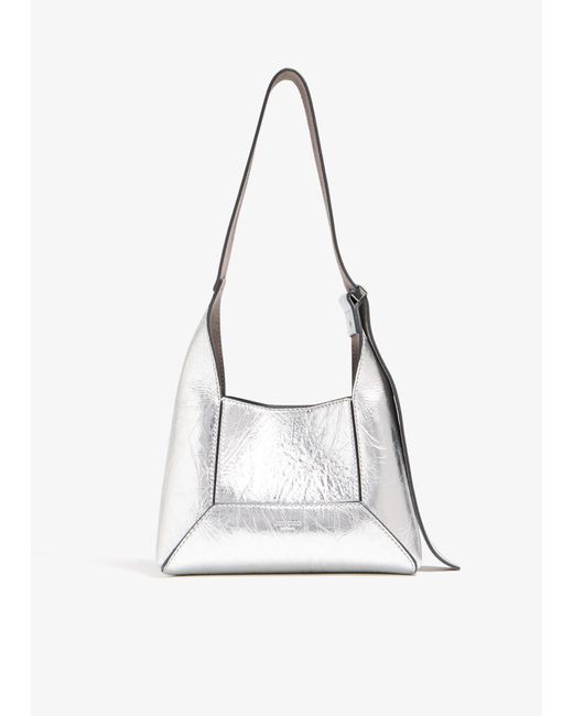 Jimmy Choo Diamond Hobo S Shoulder Bag in White | Lyst