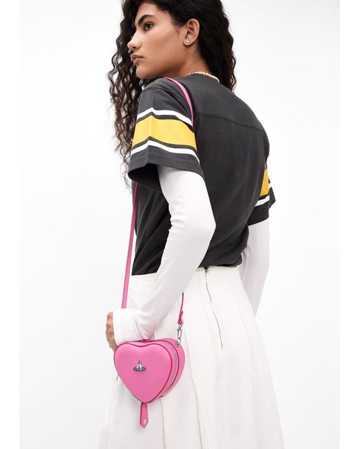 Vivienne Westwood Mini Louise Heart Crossbody Bag in Pink | Lyst
