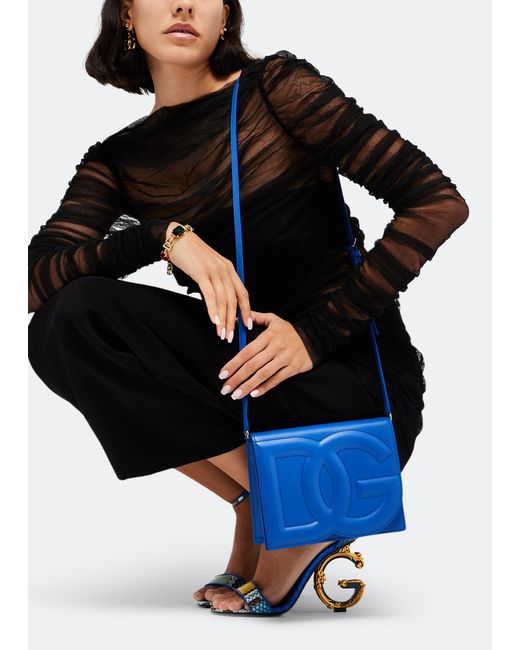 Dolce & Gabbana Dg Logo Crossbody Bag in Blue | Lyst