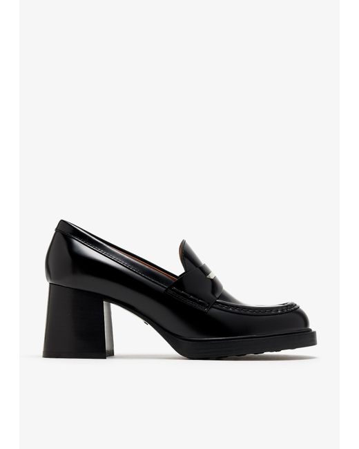 Tod's Chunky Loafer Pumps in Black | Lyst