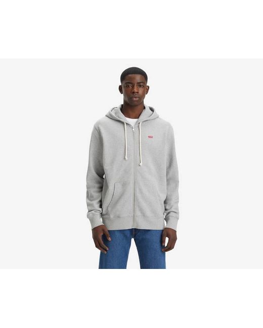 Levi's grey zip hoodie store