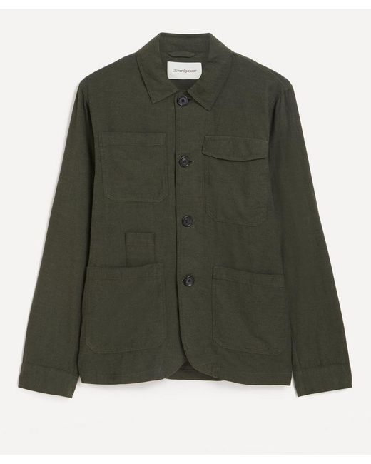 Oliver Spencer Hythe Jacket in Green for Men | Lyst