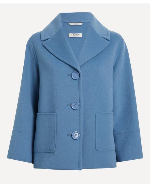 Max Mara Windsor Coat in Blue | Lyst