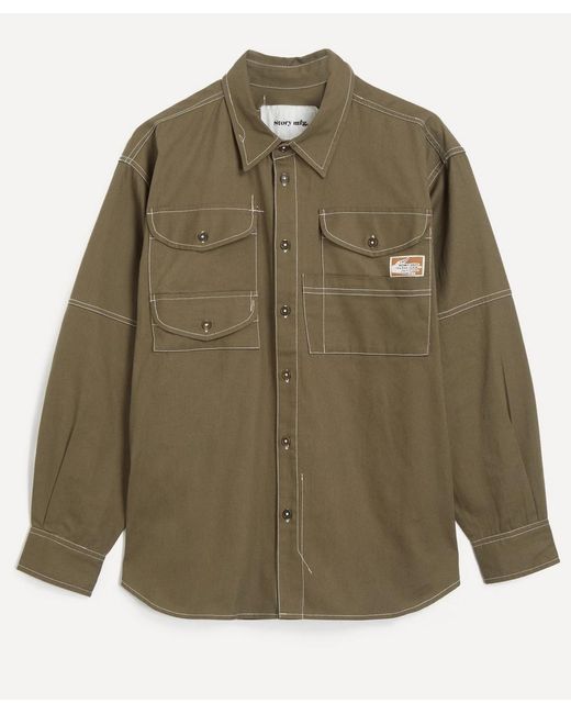 STORY mfg. Harvest Shirt in Green for Men | Lyst UK