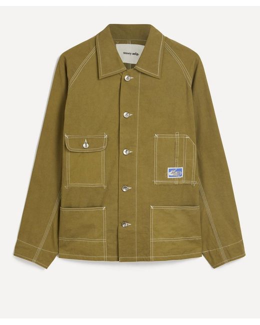 STORY mfg. Railroad Jacket in Green for Men | Lyst