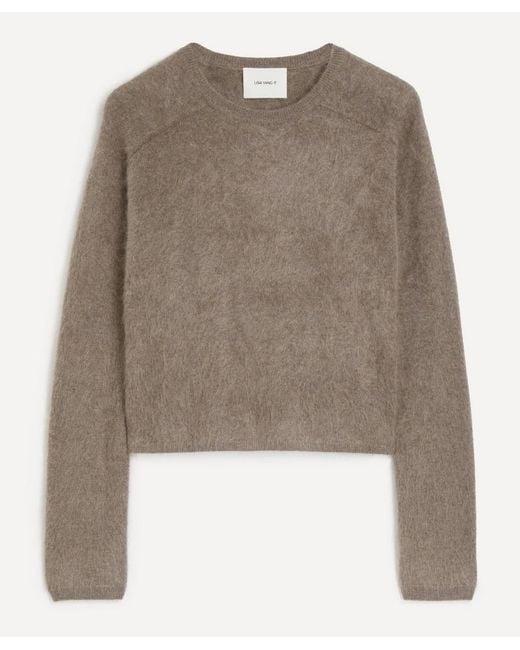 Lisa Yang Lexia Brushed Cashmere Jumper in Brown | Lyst