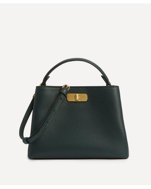 Liberty Burlington Leather Mini Top Handle Bag in Black | Lyst UK