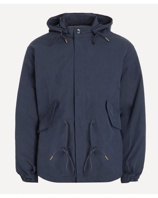 FRIZMWORKS Oscar Fishtail Hooded Jacket in Blue for Men | Lyst UK