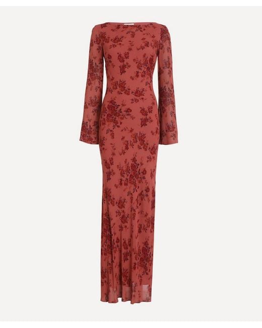 Reformation Esra Maxi Dress in Red | Lyst UK