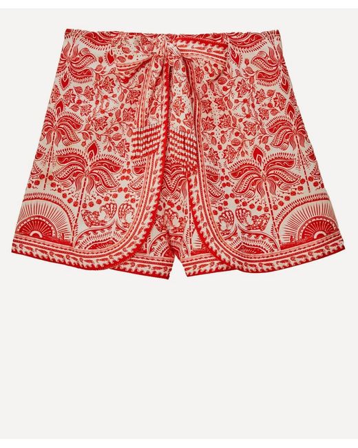 FARM Rio River Ride Shorts in Red | Lyst