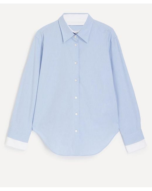Acne Studios Layered Shirt in Blue | Lyst UK