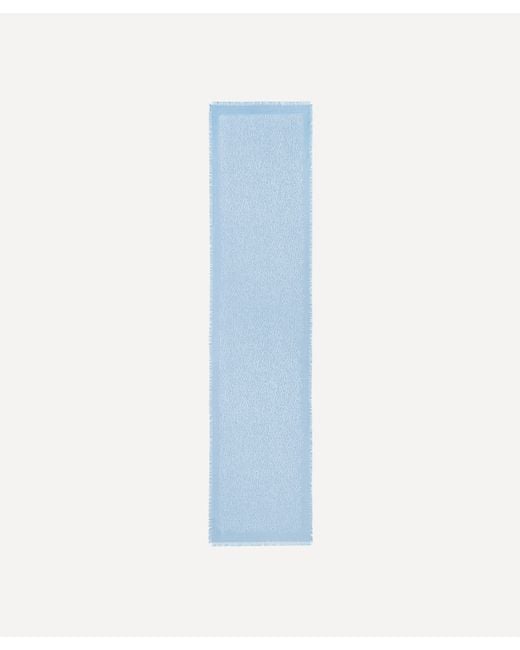 Loewe Women's Silk-wool Scarf in Blue | Lyst UK