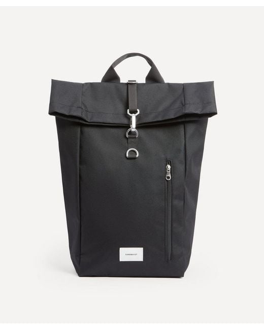Sandqvist Ground Rolltop Backpack L in Black for Men | Lyst UK